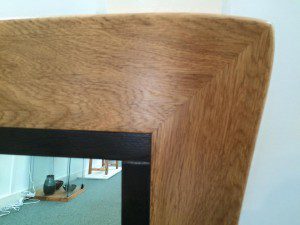 Curved Oak Mirror - Real Wood Studios